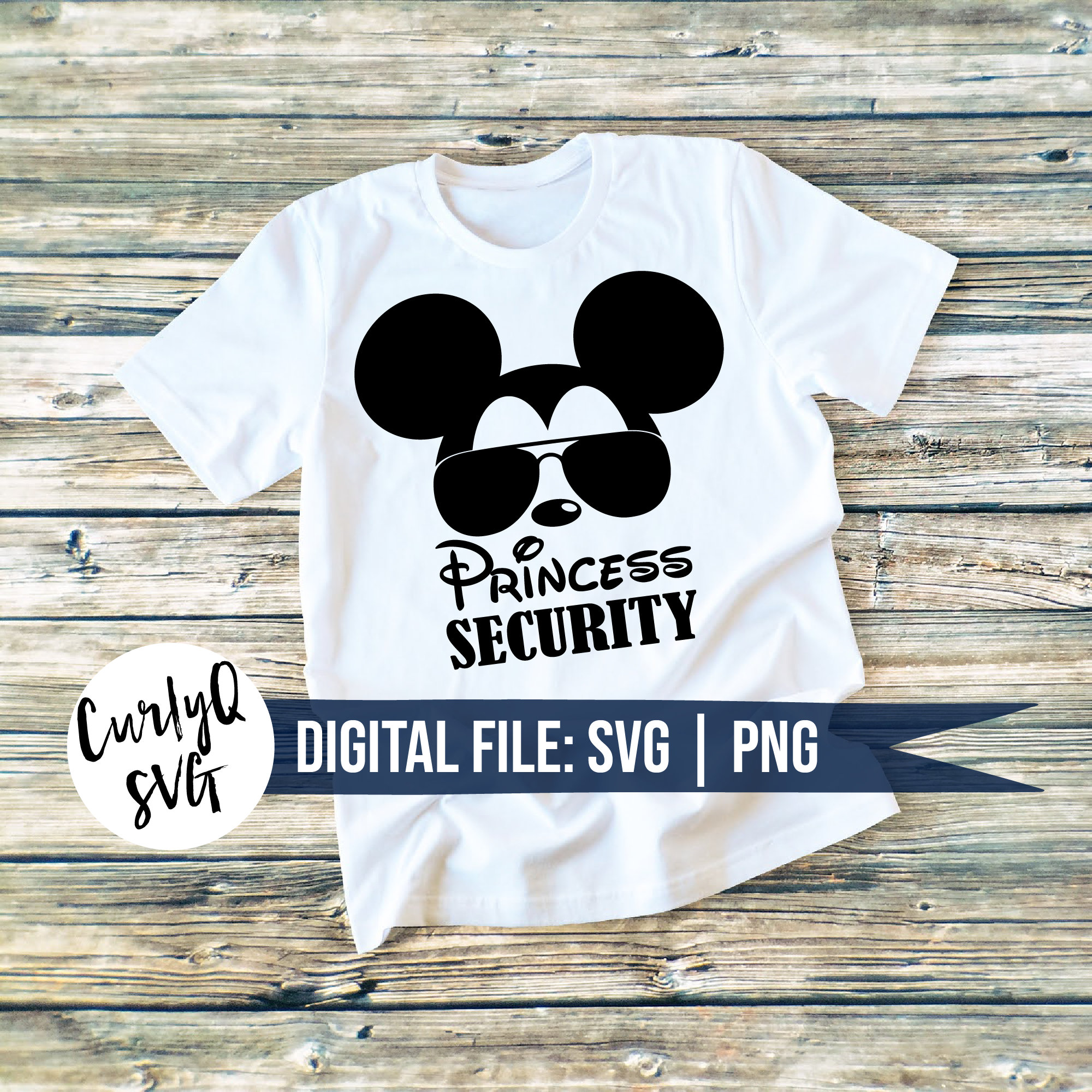 SVG, Princess Security, Cool Mickey, Dad, Digital Download, Instant ...