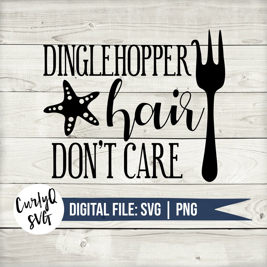 SVG, Dinglehopper Hair, Little Mermaid, Digital Download, Cut File ...