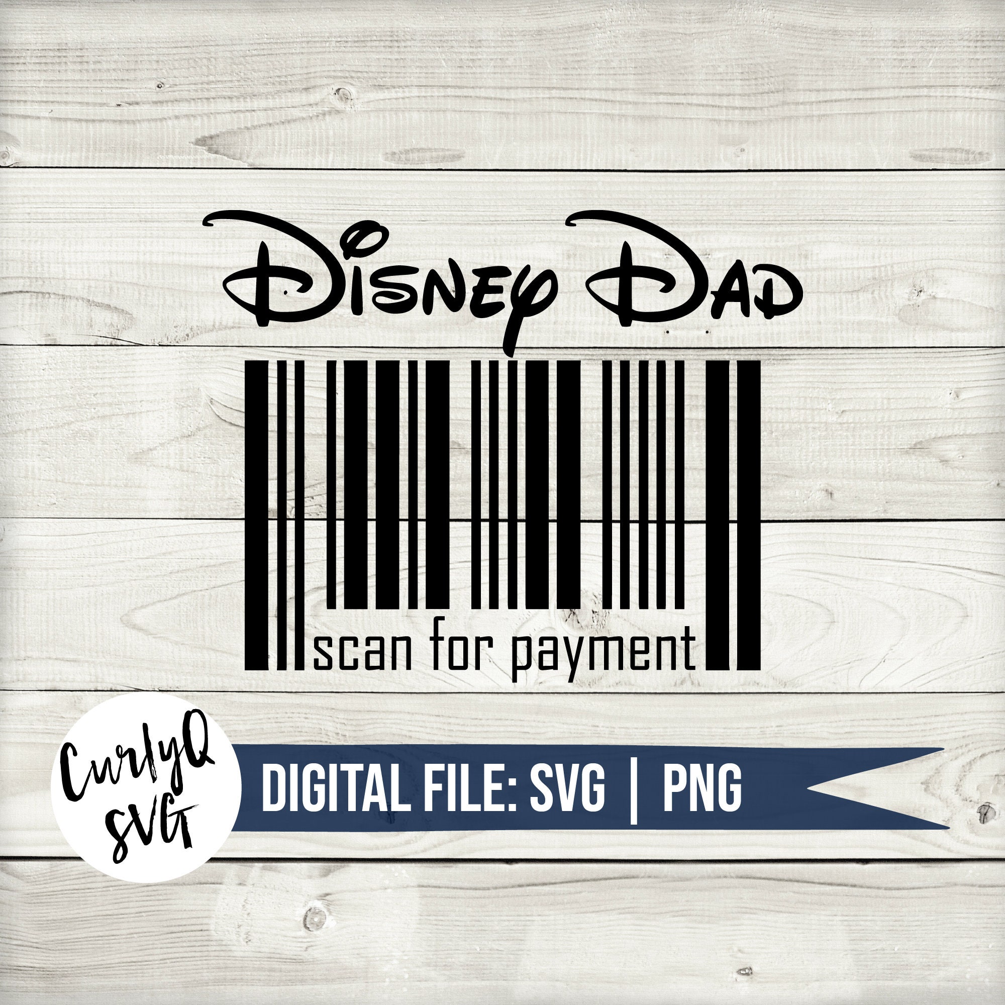 SVG Scan for Payment Dad Barcode Digital Download - Etsy