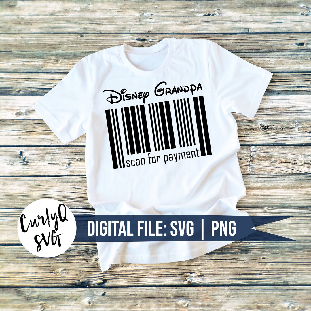 SVG, Scan for Payment, Grandpa, Barcode, Digital Download, Instant ...