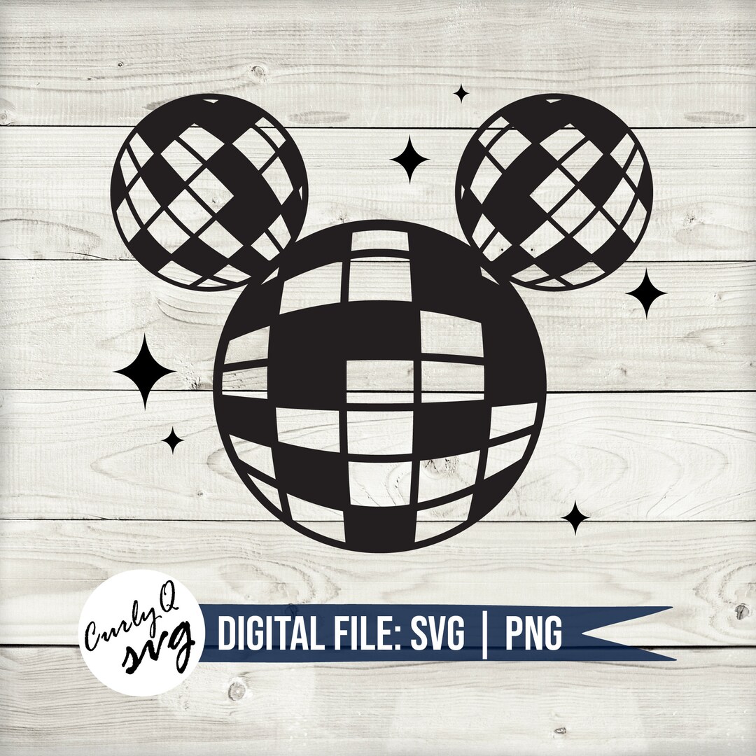 Mickey SVG, Disco Ball, Retro, 70s, Dance, Digital Download, Cut File ...