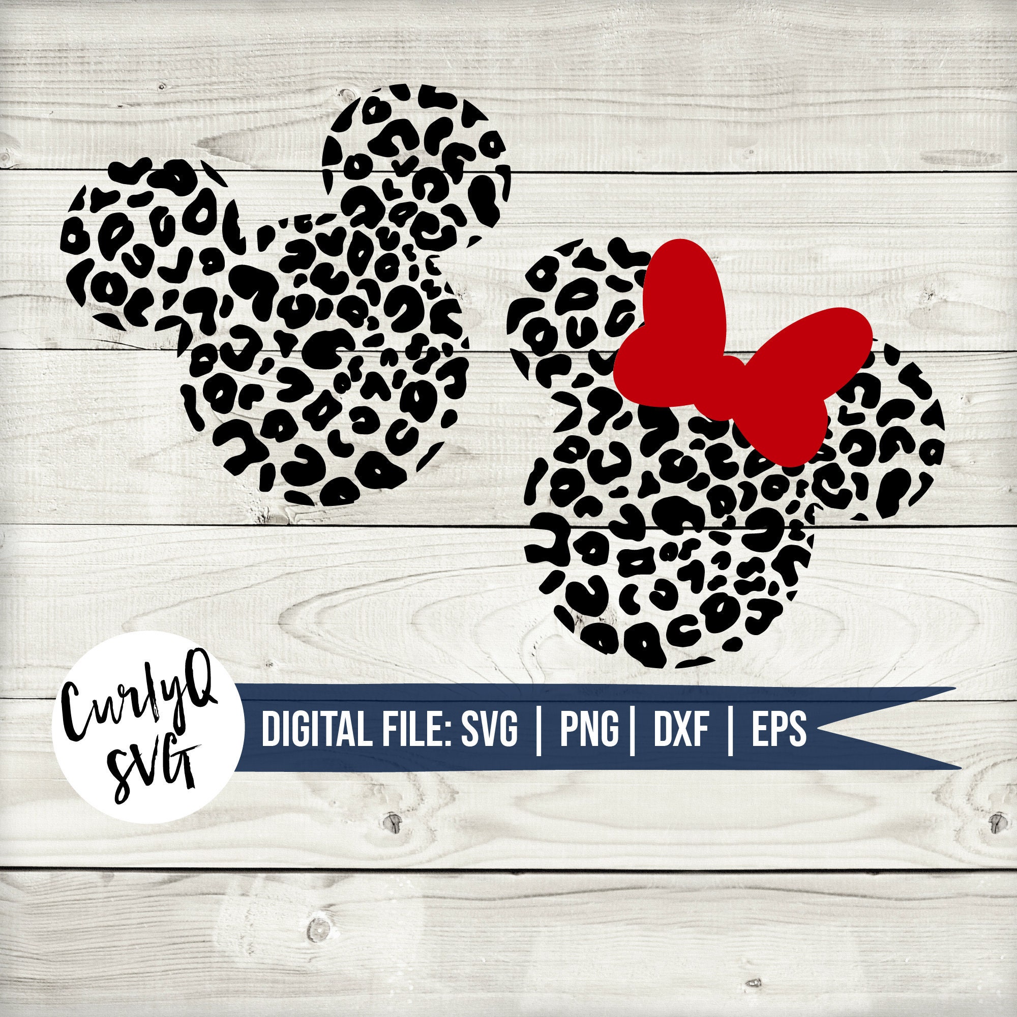 SVG, Cheetah Mickey, Cheetah Minnie, Cheetah Print, Animal Print ...