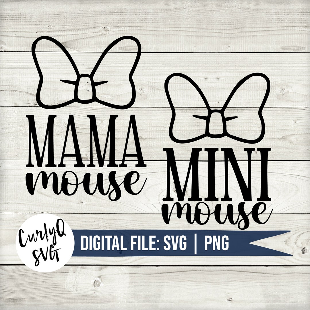 SVG, Mama Mouse, Mini Mouse, Digital Download, Instant, Minnie, Castle ...