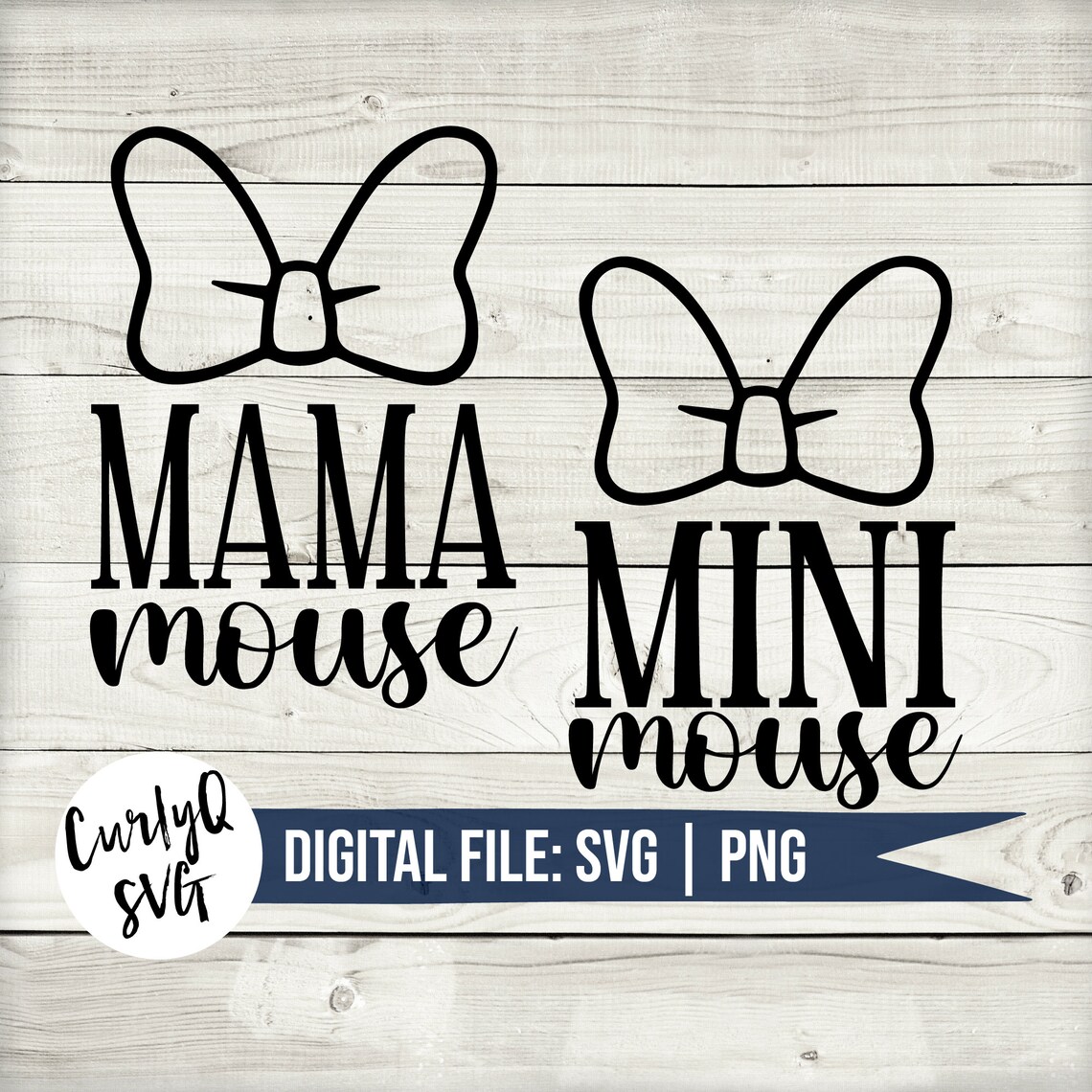 SVG Mama Mouse Mini Mouse Digital Download Instant - Etsy