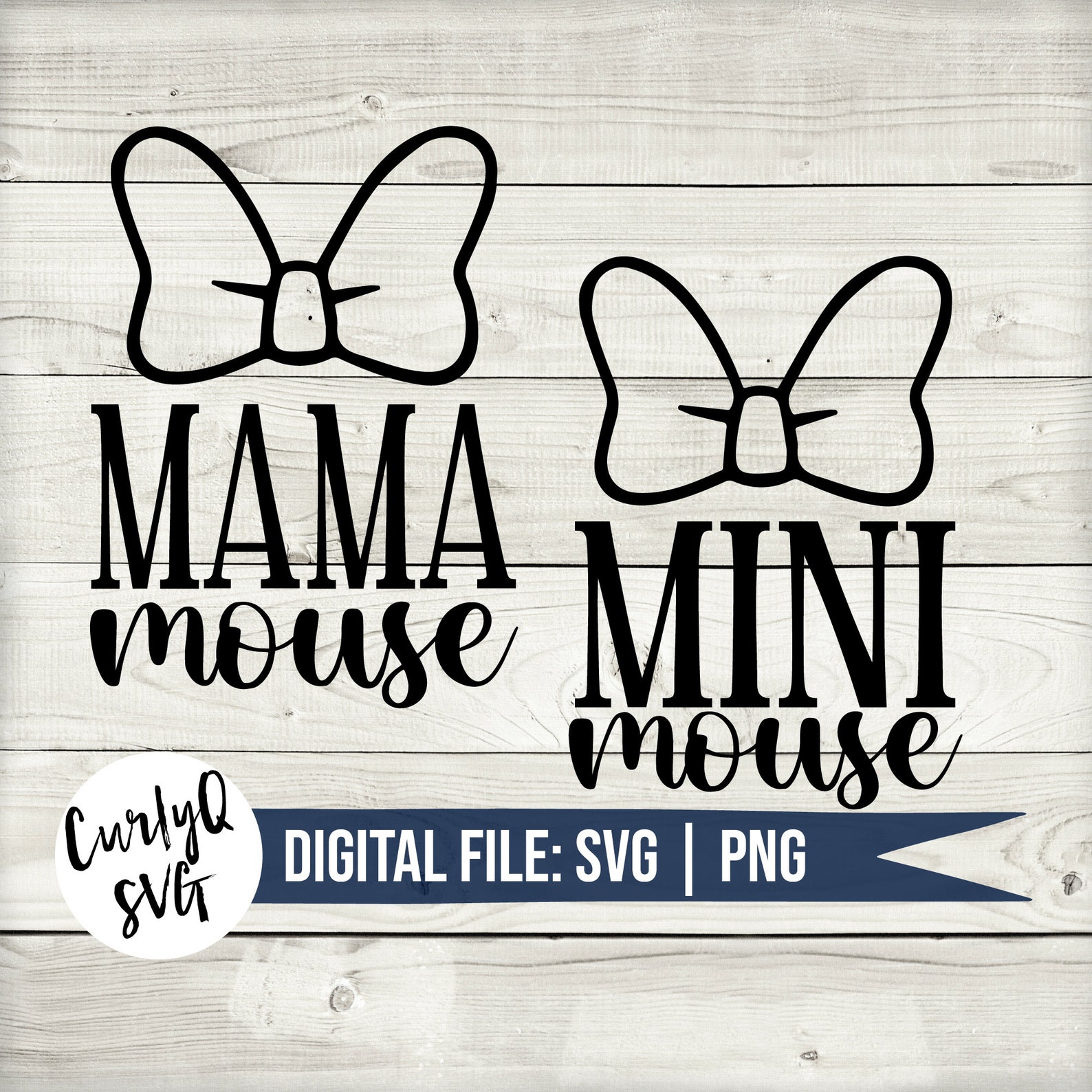 SVG Mama Mouse Mini Mouse Digital Download Instant - Etsy