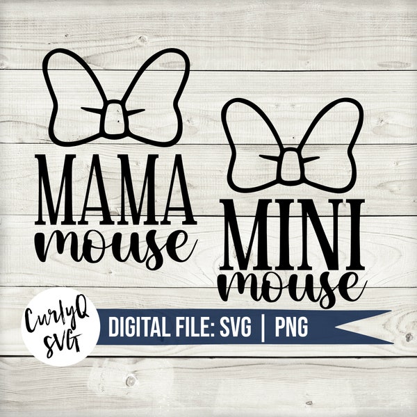 Mama Mouse Svg - Etsy