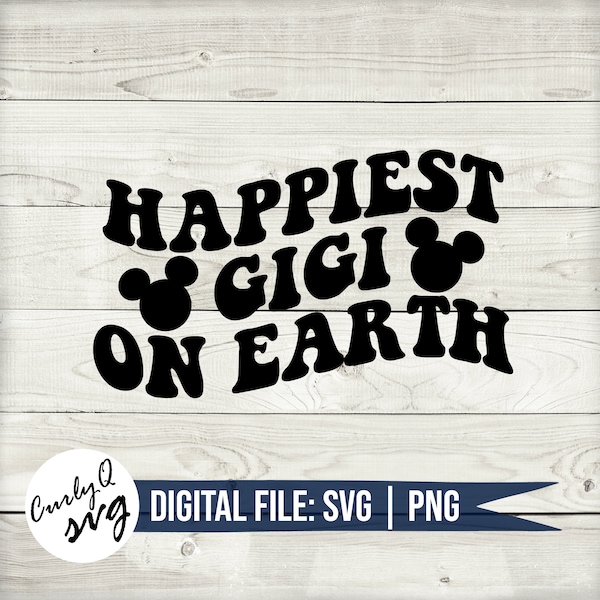 Happiest Gigi on Earth Svg - Etsy