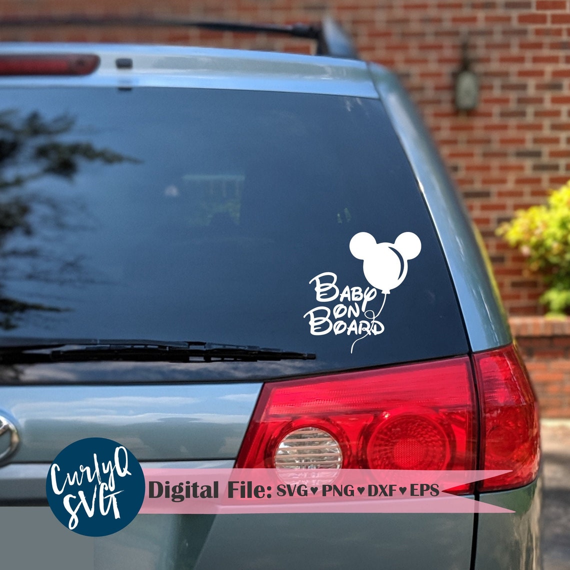 SVG, Baby on Board, Balloon, Car, Car Decal, Instant Download ...