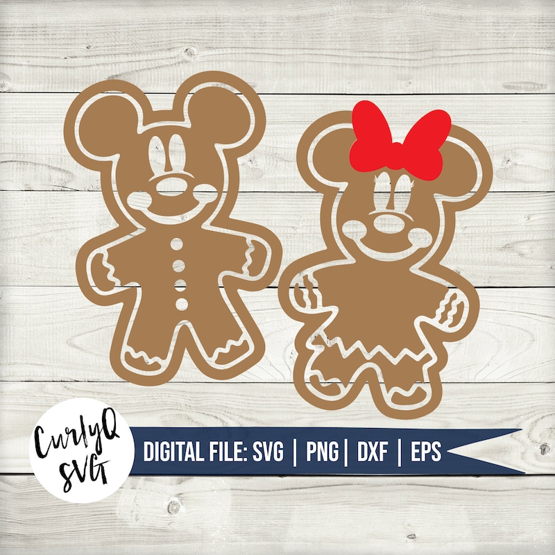 Mickey Gingerbread Svg - Etsy