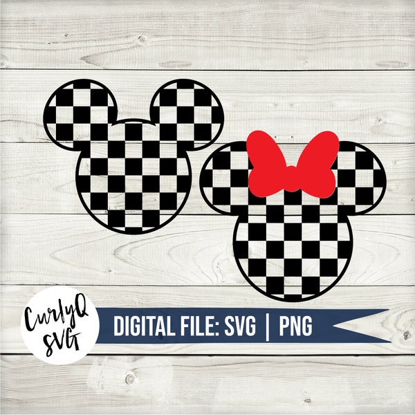 Minnie Checkered Svg - Etsy