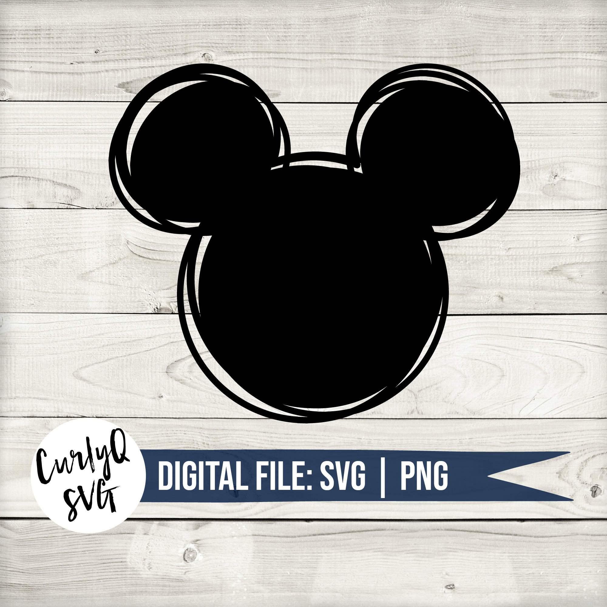SVG Mickey Svg Graphic Sketch Design Digital Download - Etsy