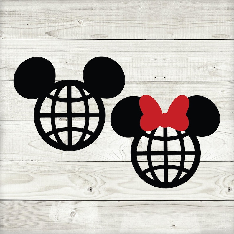 SVG, PNG, Epcot Mickey and Minnie, Sublimation, Cut File, Cricut ...