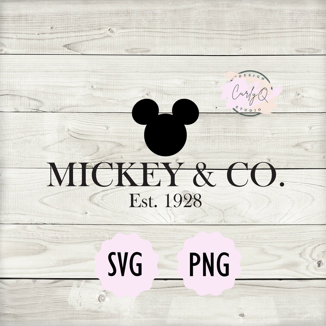 Mickey & Co. Est. 1928, Digital File, Svg, Png, Cut File, Sublimation ...