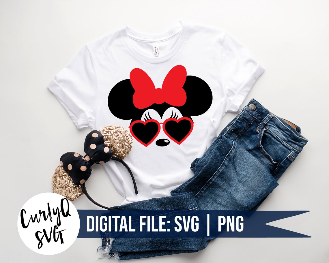 SVG, Heart Minnie, Love, Digital Download, Instant, Princess, Castle ...