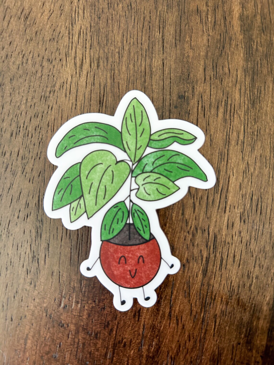 Pothos Plant Baby, Cute Plant Sticker, Water Bottle Sticker, Waterproof ...