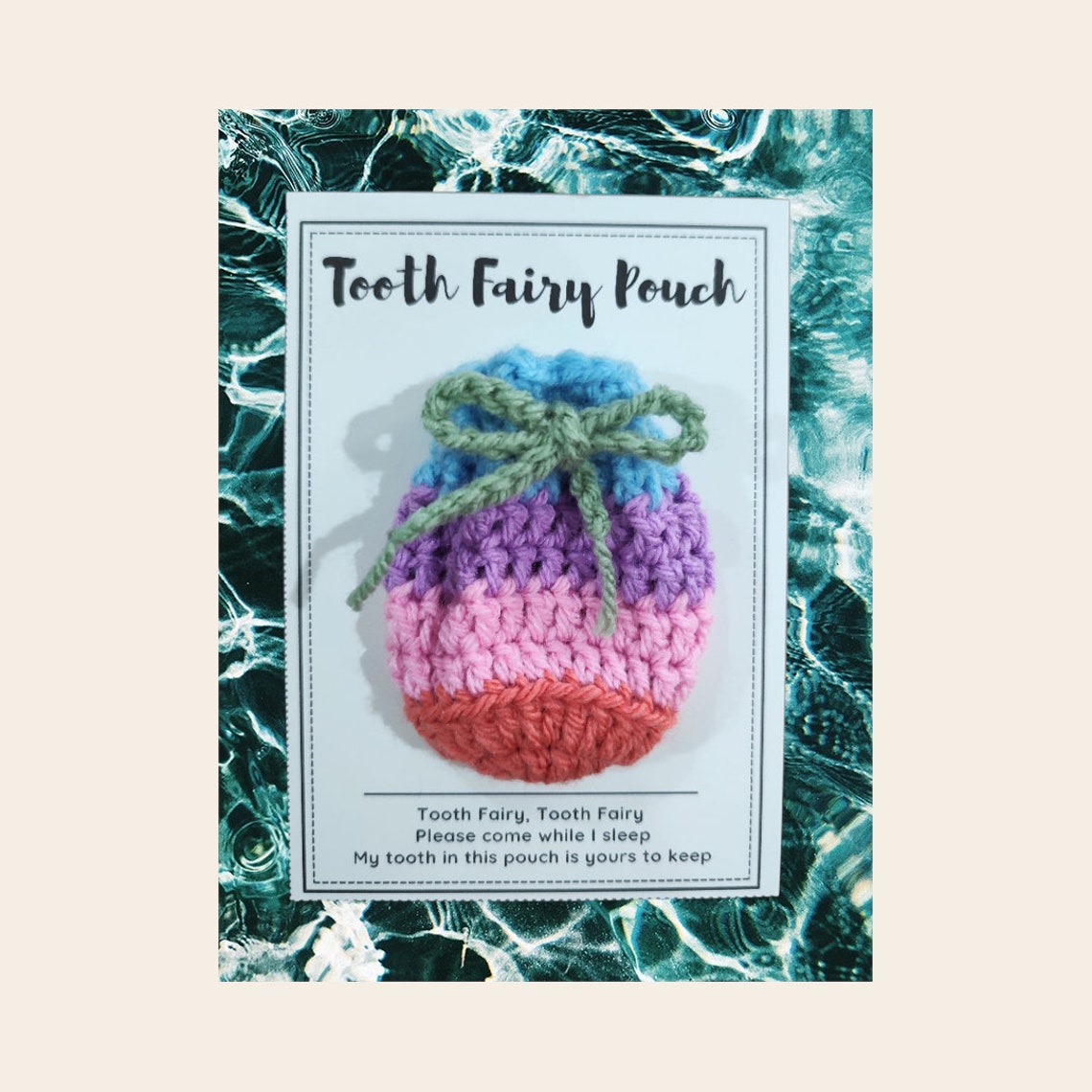 Crochet Tooth Fairy Pouch Crochet Pouch Digital Pattern Crochet Pattern ...