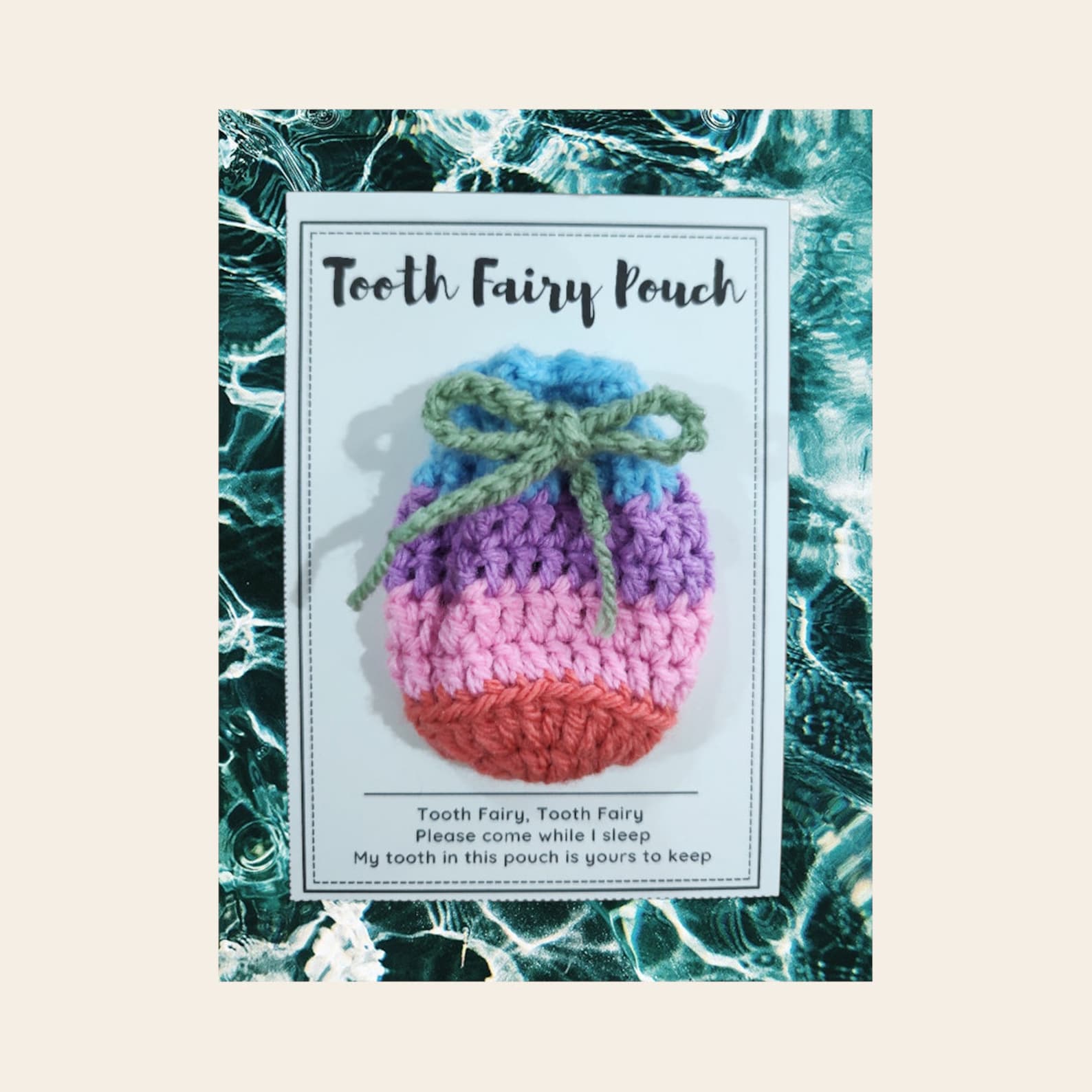 Crochet Tooth Fairy Pouch Crochet Pouch Digital Pattern Crochet Pattern ...