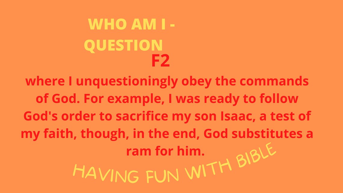 Who Am I - People in the Bible - Bingo Game and a Question and Answer ...