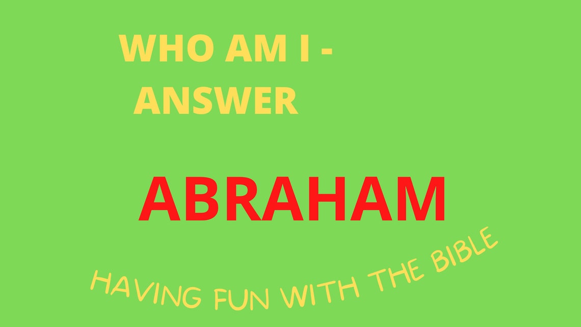 Who Am I - People in the Bible - Bingo Game and a Question and Answer ...