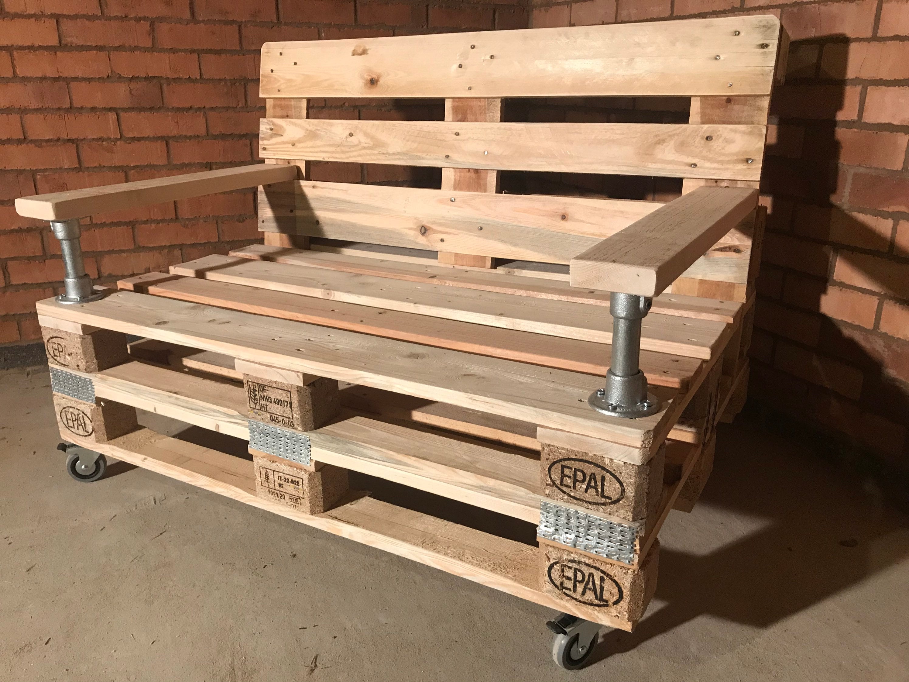 Reclaimed rustic handmade euro pallet garden furniture table | Etsy