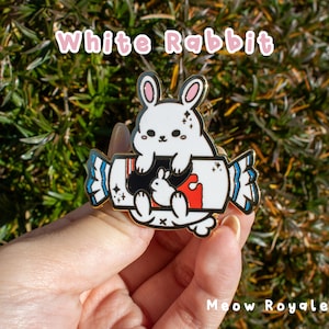 White Rabbit Candy and Tiger Balm Enamel Pin - Etsy