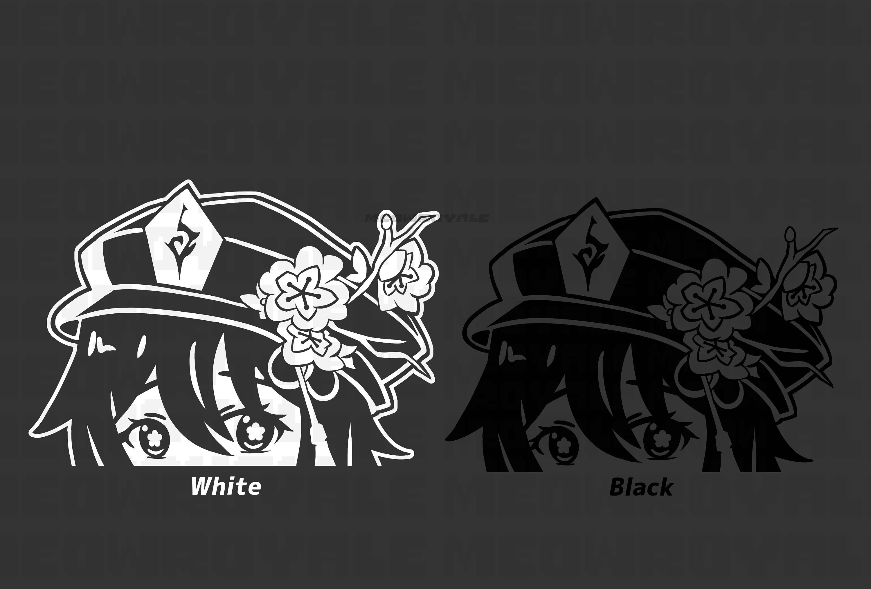 Hutao Vinyl Decal Genshin Impact Peeker /sticker/waterproof | Etsy