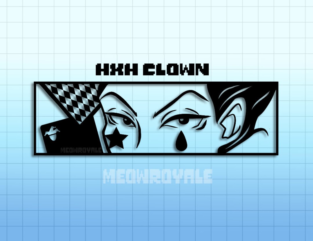 Bungee Gum Anime Clown Vinyl Decal - Etsy