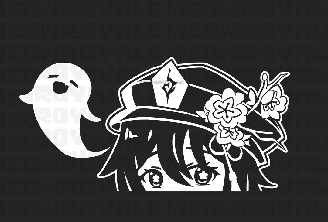 Hutao Vinyl Decal Genshin Impact Peeker /sticker/waterproof - Etsy