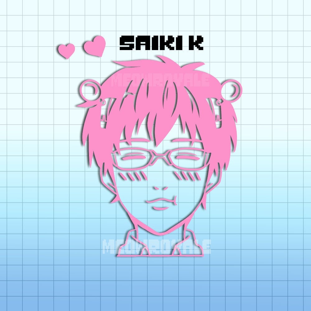 Saiki K Vinyl Decal/ Sticker/ Car Decal | Etsy