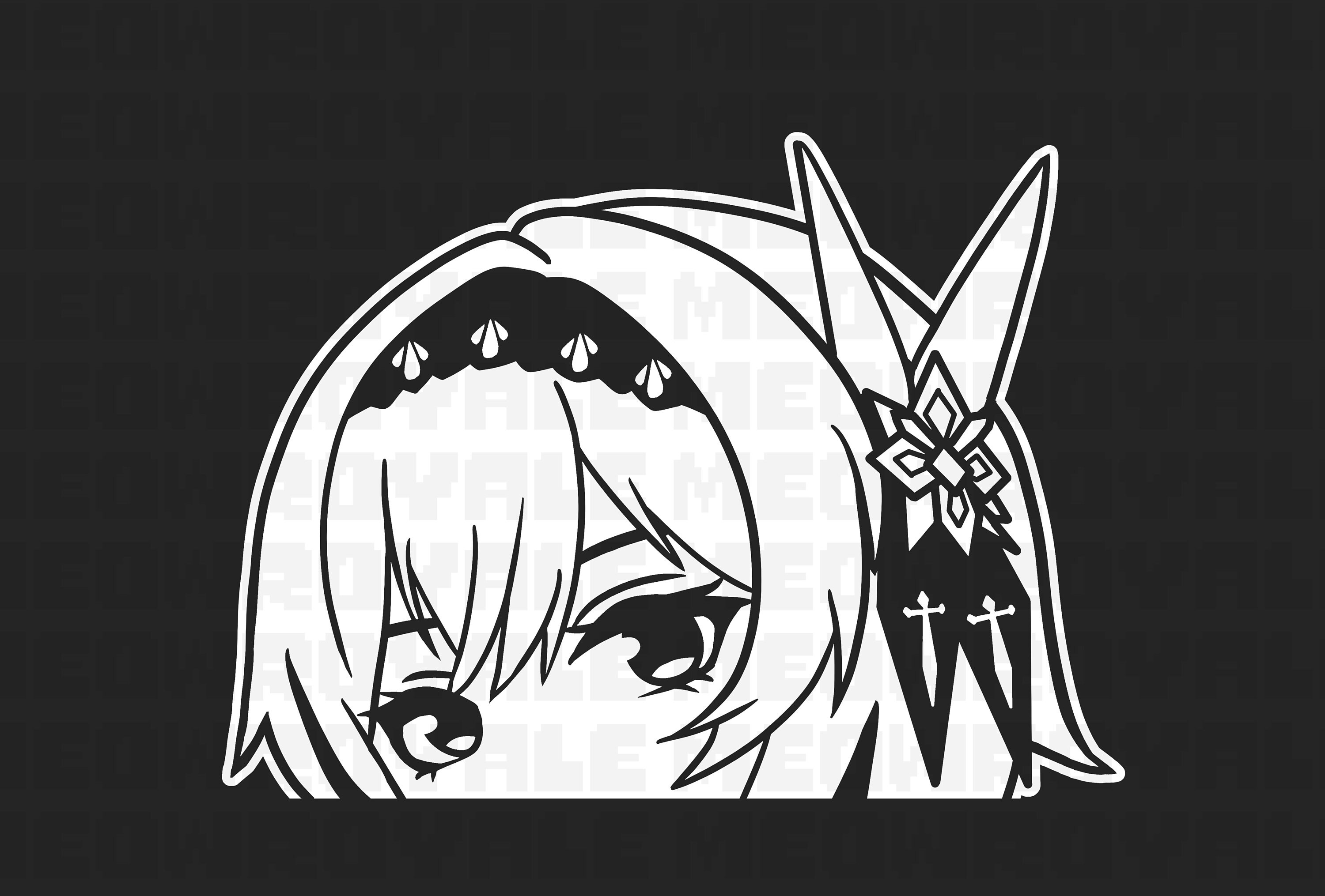 Albedo and Eula Vinyl Decal Genshin Impact Peeker - Etsy