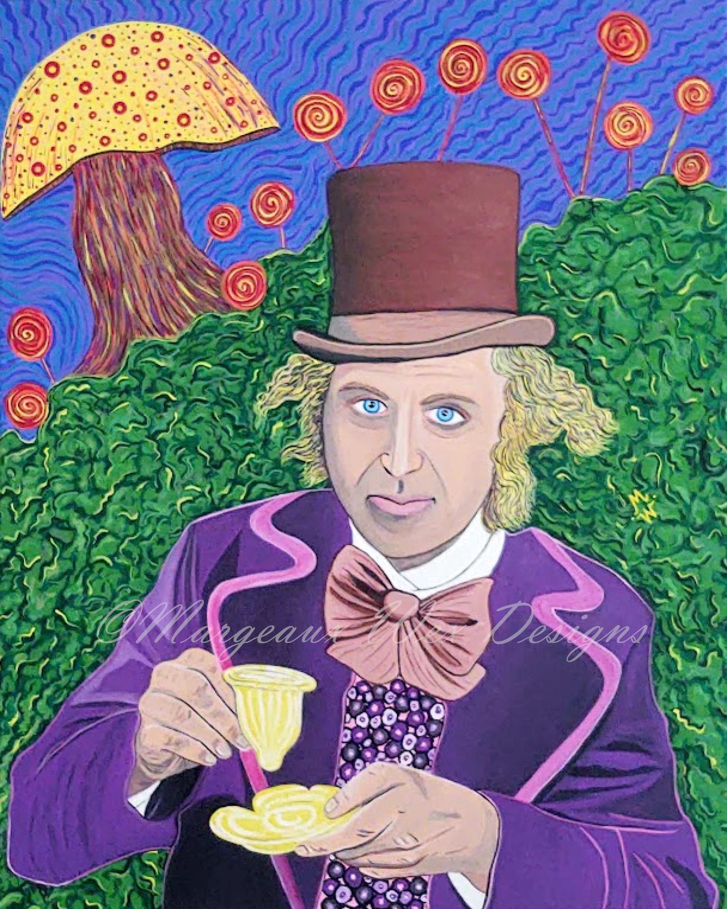 Willy Wonka Art Print Inspired by Willy Wonka and the - Etsy