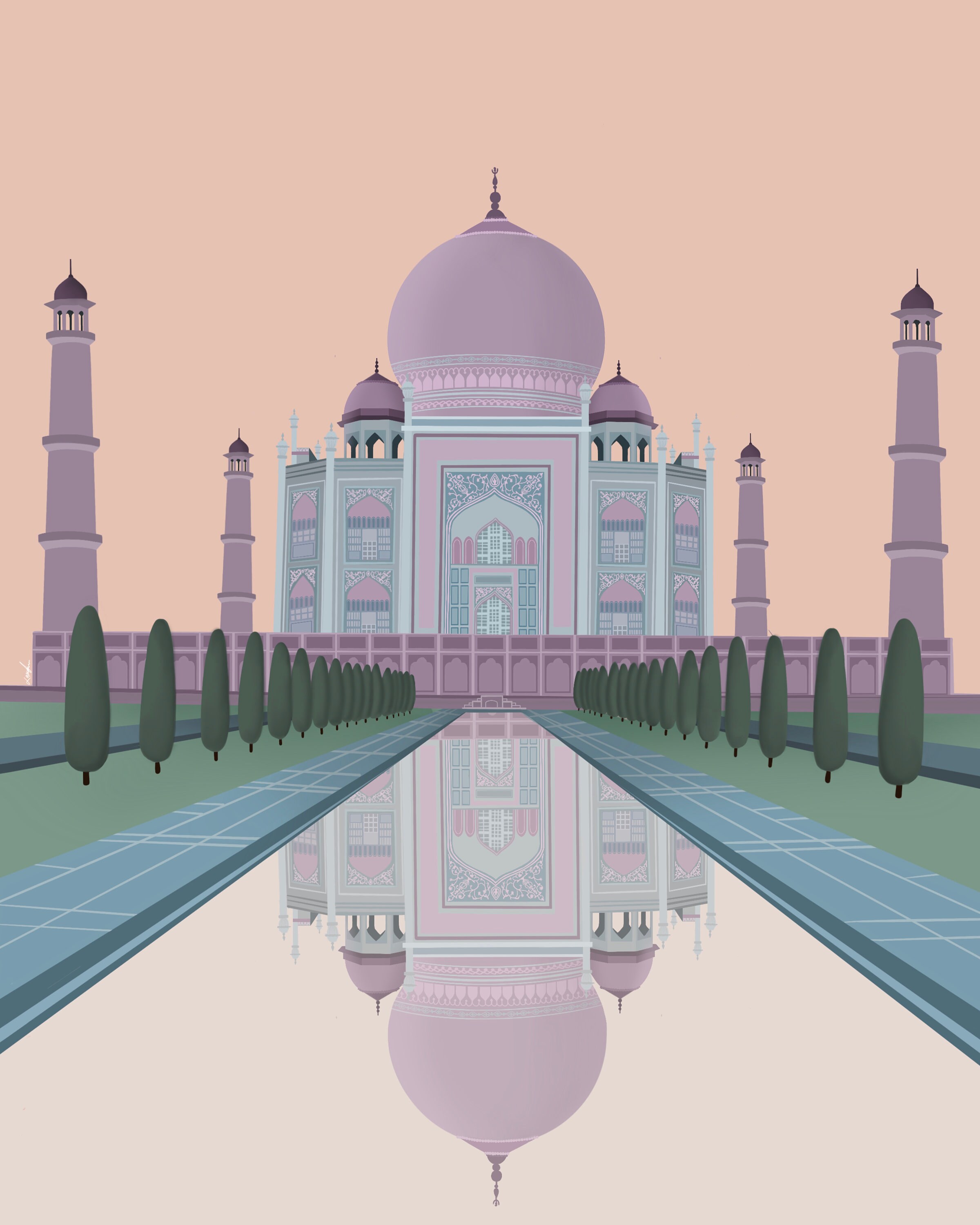 Taj Mahal Downloadable Print - Etsy