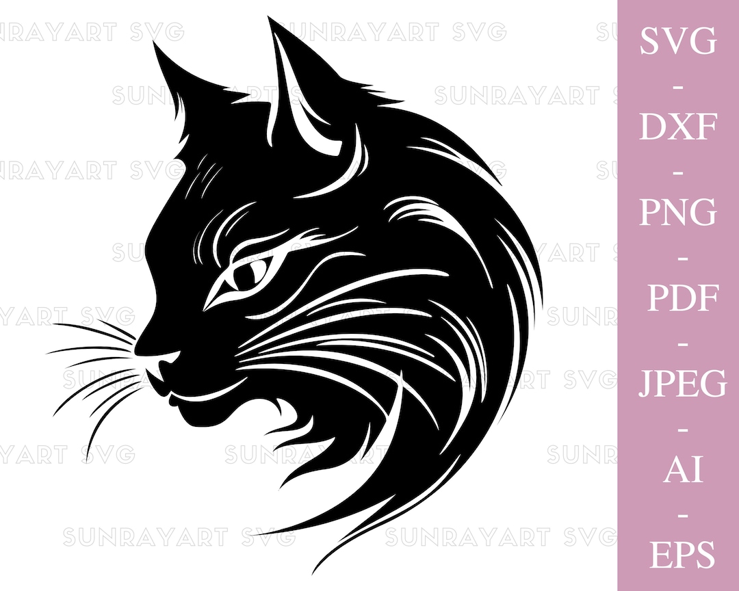 Cat Svg Files for Cricut, Cat PNG , Pet Silhouette Svg, Animal SVG, Cat ...