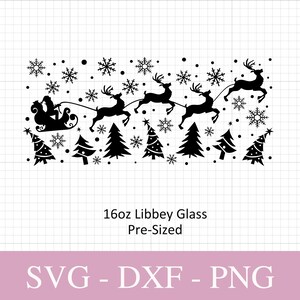 16 Oz Christmas Can Glass Svg I Bundle Snowflake Can Glass Svg I Svg ...