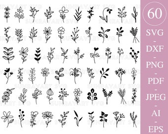 Simple Flower SVG - Etsy