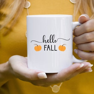 Hello Fall SVG Files for Cricut, Pumpkin SVG Cut Files, Fall Svg ...