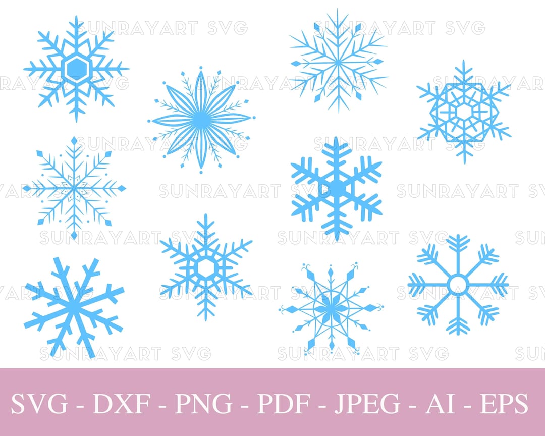Snowflakes SVG Files for Cricut, Snowflake SVG Cut Files, Snowflake Png ...