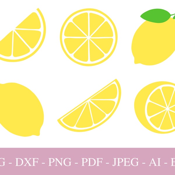 Lemon Svg - Etsy