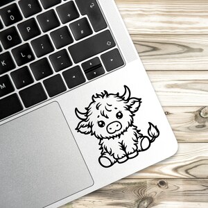 Cute Baby Highland Cow Svg Files for Cricut, Farm Life Svg, Cow ...