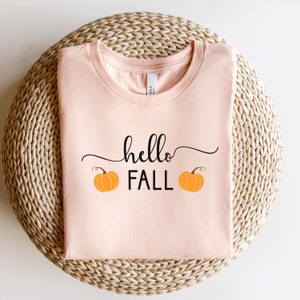 Hello Fall SVG Files for Cricut, Pumpkin SVG Cut Files, Fall Svg ...