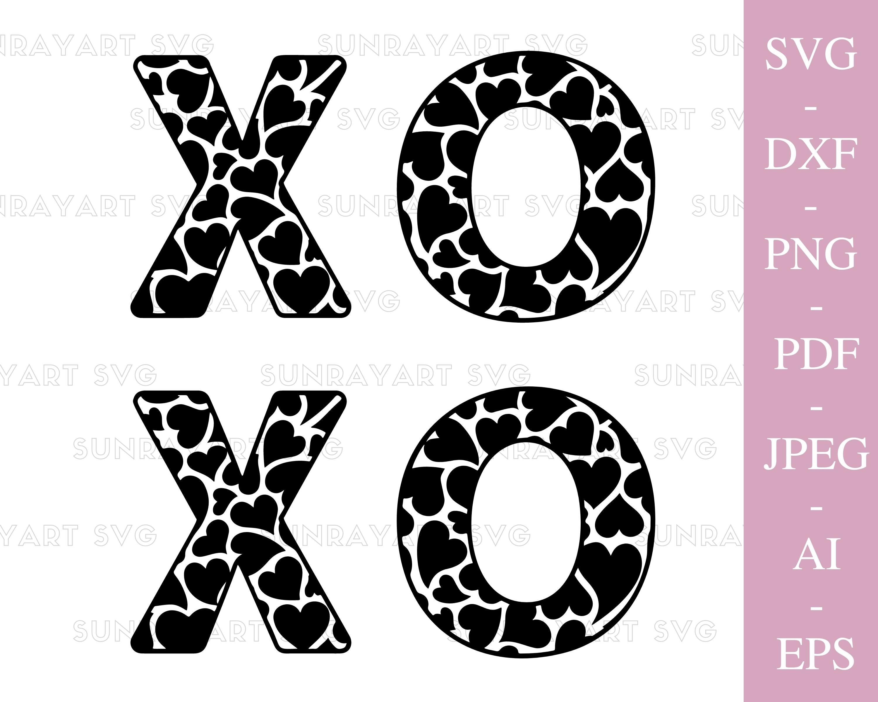 Xo Xo Svg Files for Cricut Valentines Day PNG Funny Heart - Etsy