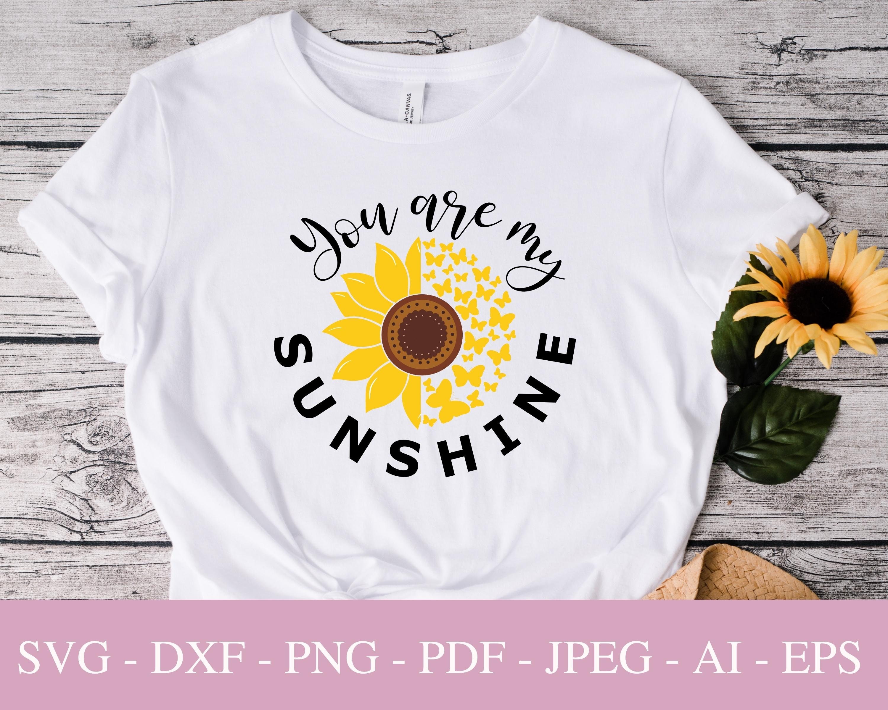 Sunflower SVG Files for Cricut, Flower Clipart PNG , DXF Cut File ...