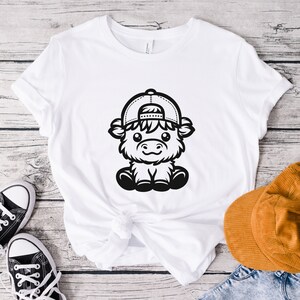 Cute Baby Highland Cow Svg Files for Cricut, Farm Life Svg, Cow ...