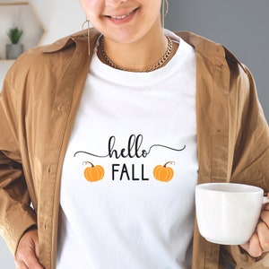 Hello Fall SVG Files for Cricut, Pumpkin SVG Cut Files, Fall Svg ...