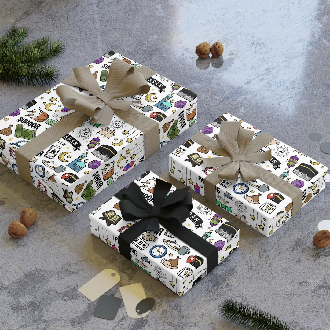 Animated Ramadan Gift Wrapping Paper Rolls, 1pc - Etsy