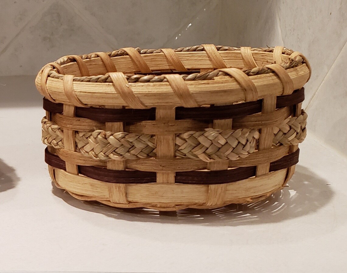 Small Round Catch-all Basket | Etsy