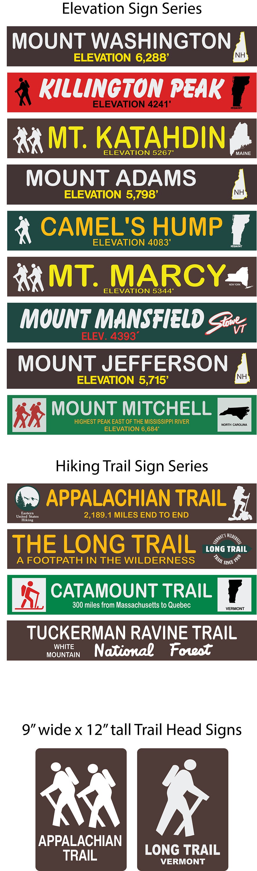 Tuckerman Ravine- Trail Sign From Authentic Trail Signs - Etsy