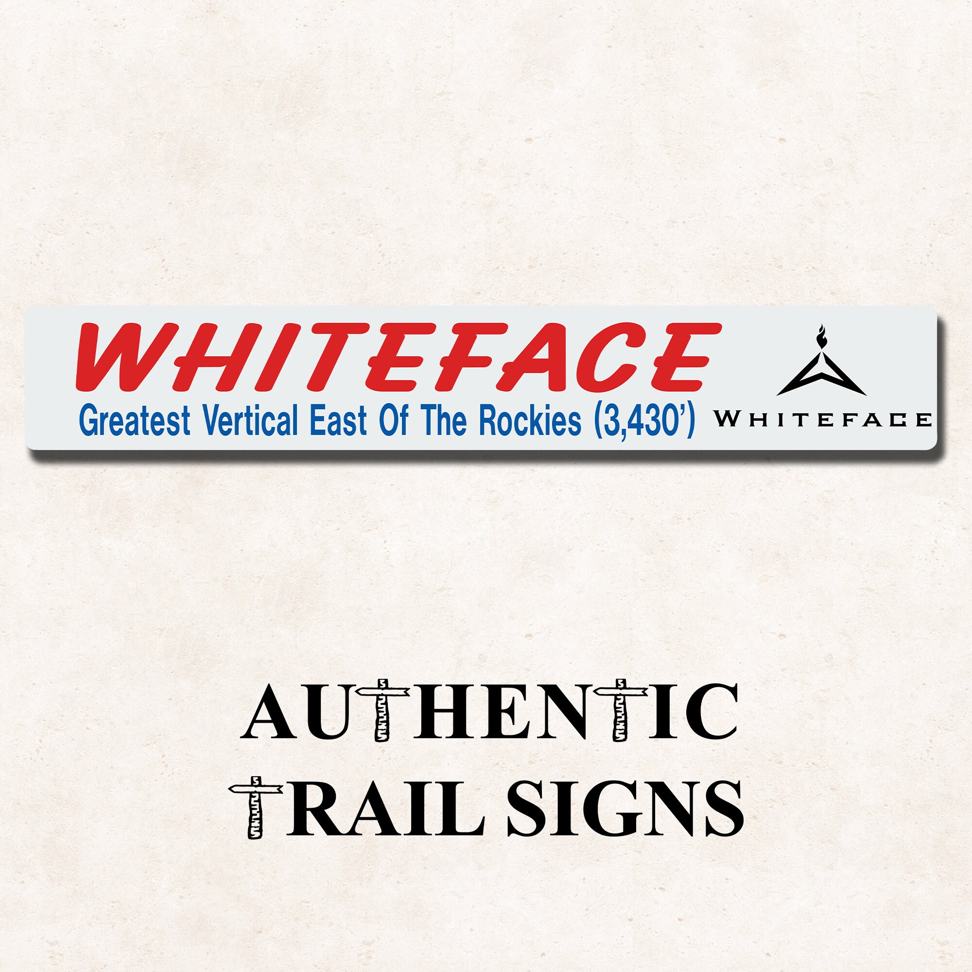 Whiteface Elevation- Trail Sign From Authentic Trail Signs - Etsy
