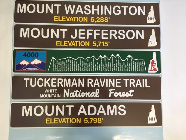 Tuckerman Ravine- Trail Sign From Authentic Trail Signs - Etsy