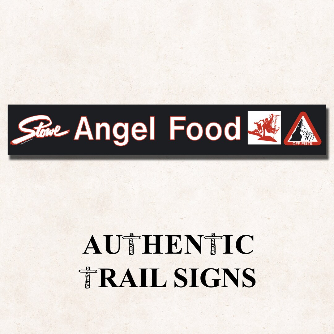 Stowe Angel Food- Special "off Piste" Backcountry Design From Authentic ...
